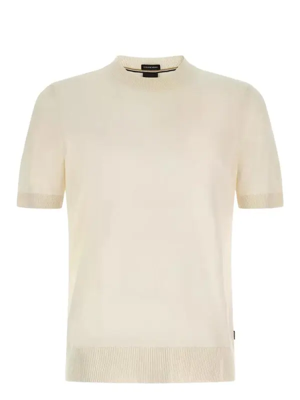 BOSS Virgin Wool T-shirt - Neutrals
