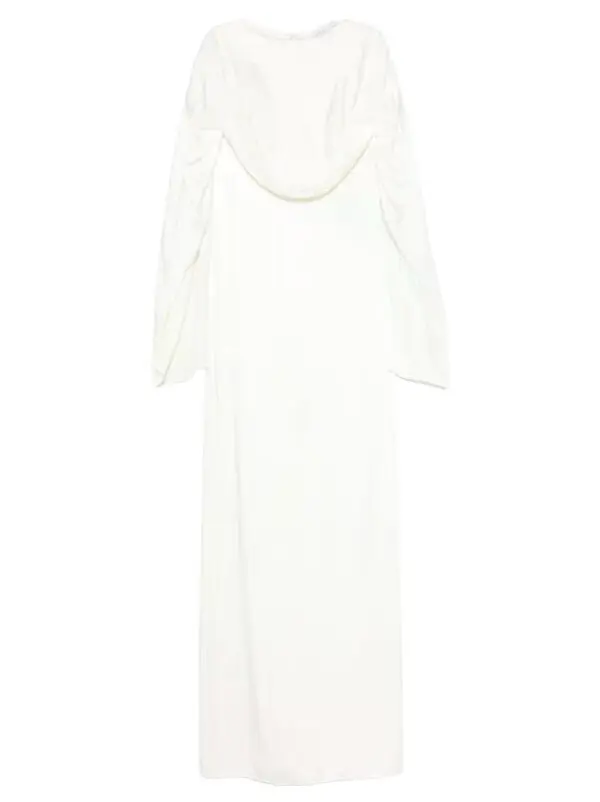 Stella McCartney Draped Cape-style Maxi Dress - Neutrals