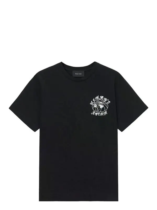 Simone Rocha Graphic Print Cotton T-shirt - Black