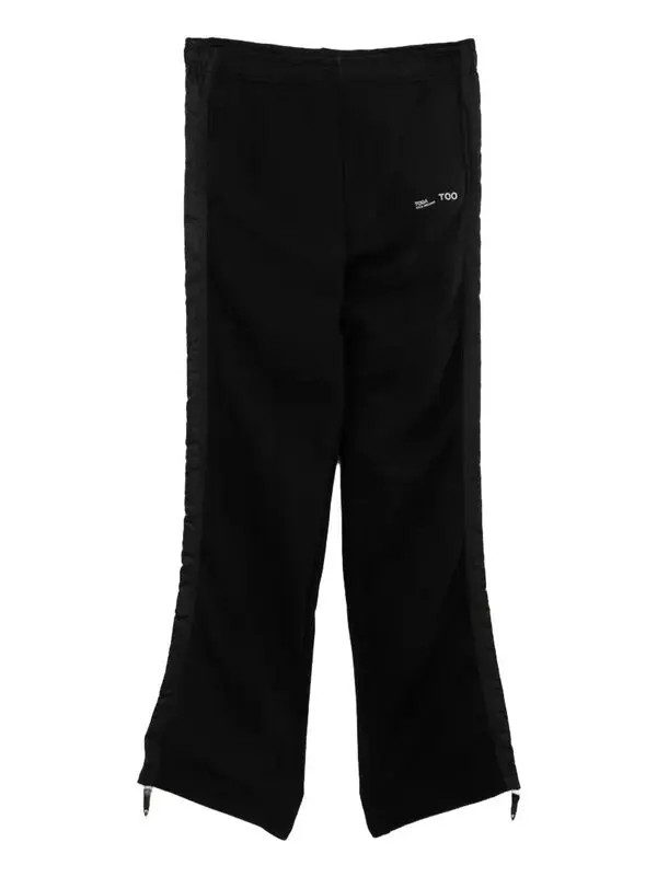Toga Satin-panel Track Pants - Black