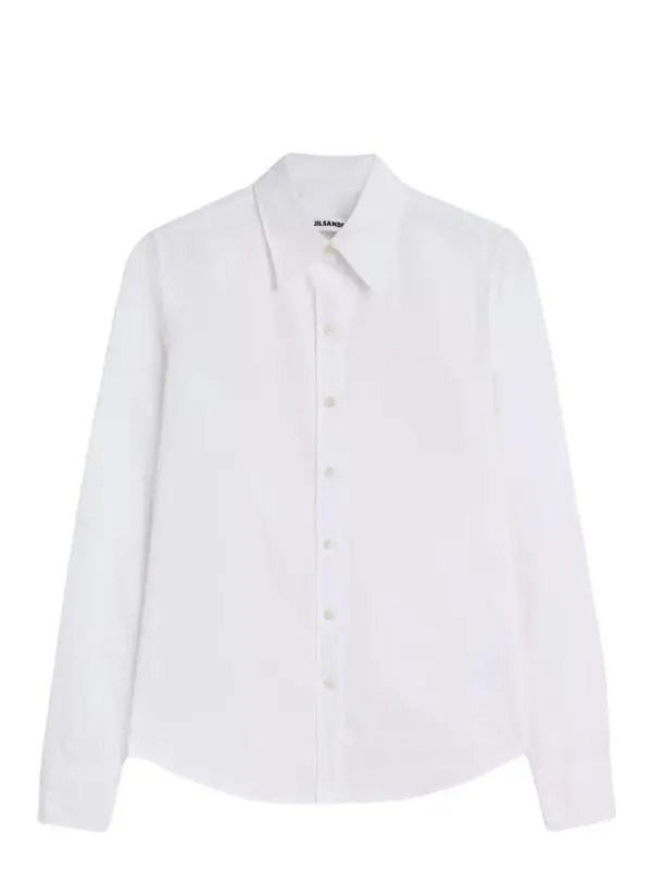 JIL SANDER Fitted Poplin Shirt - White