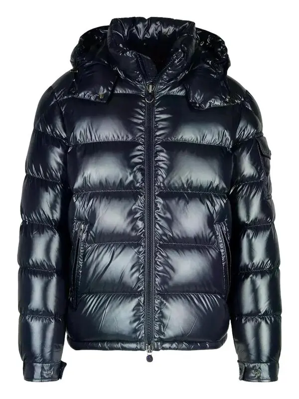 Moncler Maya Hooded Short Down Jacket - Blue