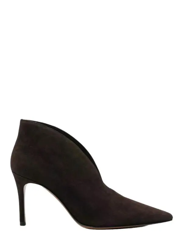 Roberto Festa V-cut Stiletto Ankle Boots - Brown