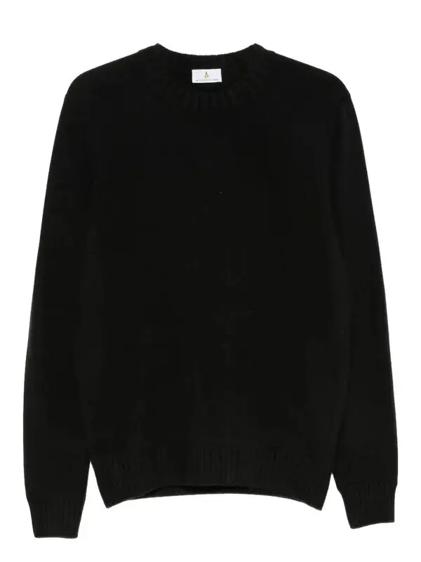 MAGAZZINO RICAMBI Ribbed-trim Crew-neck Sweater - Black