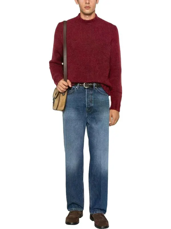 NINE:INTHE:MORNING Icaro Faded Straight-leg Jeans - Blue