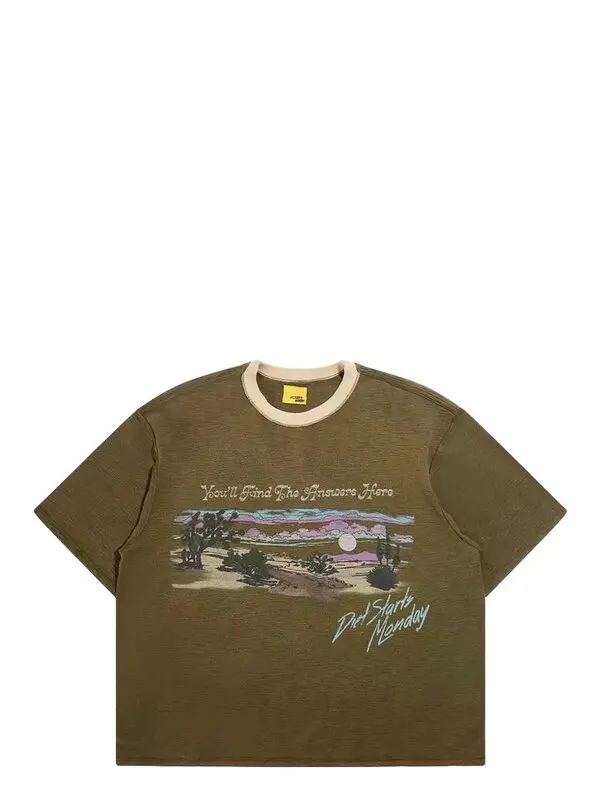 STADIUM GOODS Graphic-print Desertscape T-shirt - Brown