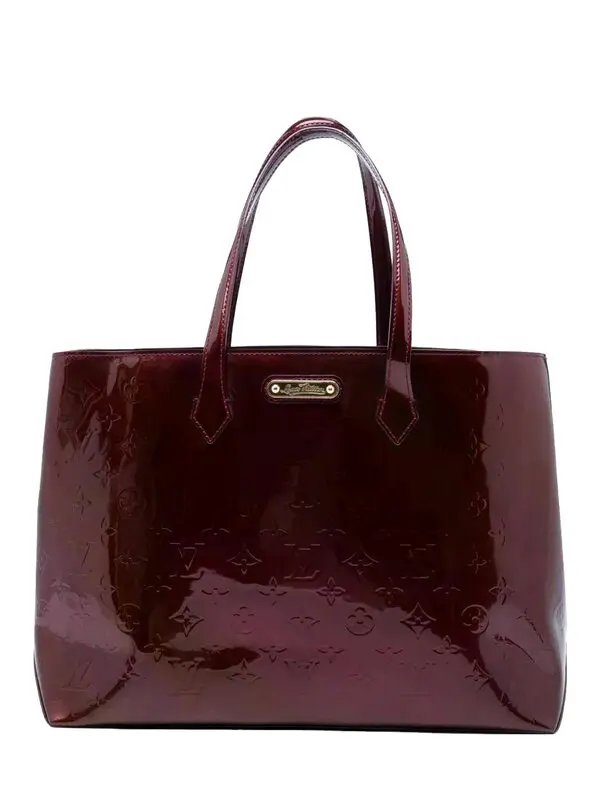 LOUIS VUITTON Monogram Vernis Wilshire Mm Tote Bag - Red