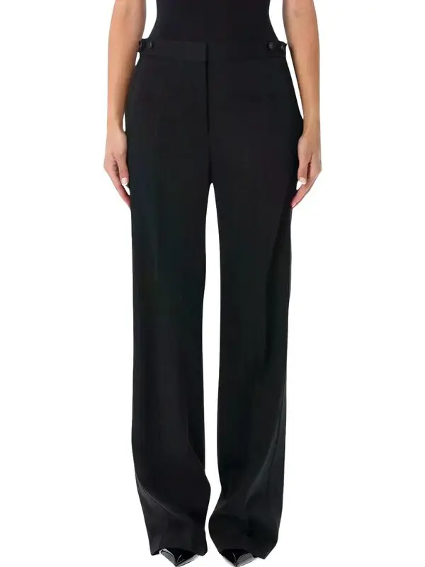 Stella McCartney Tailored Trousers With Button Detail - Black