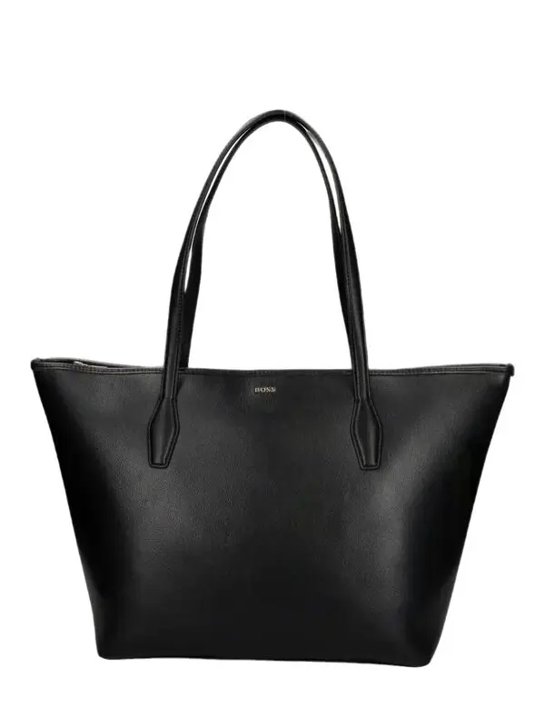 BOSS Sandy Logo Plaque Shoulder Bag - Black