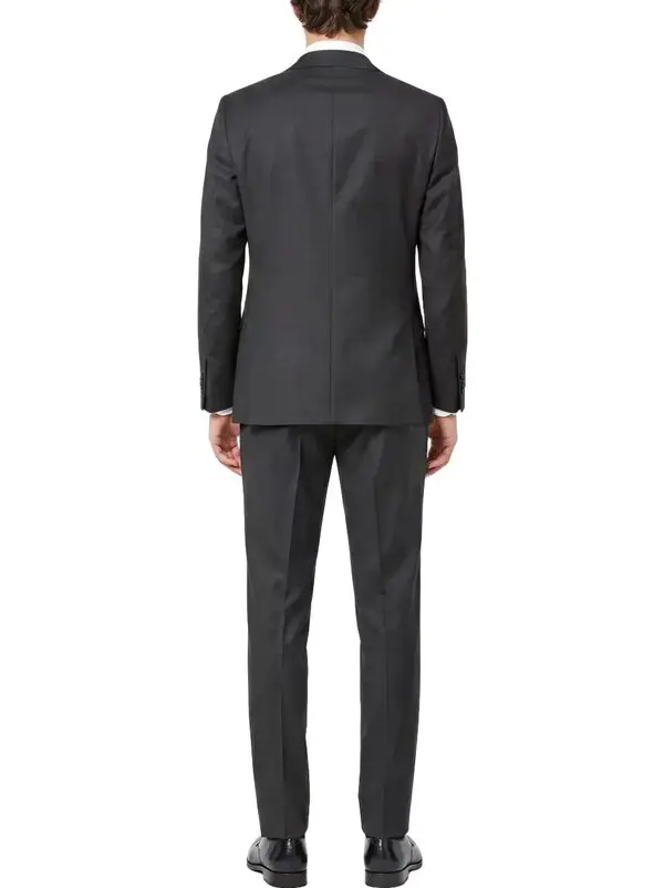 Caruso Single-breasted Pressed-crease Suit - Grey