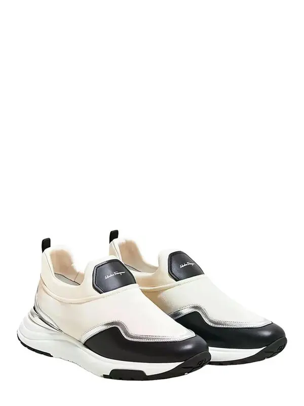 FERRAGAMO Panelled Slip-on Sneakers - Neutrals
