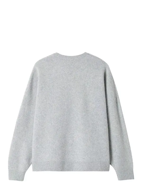ENFOLD Crew Neck Wool Sweater - Grey