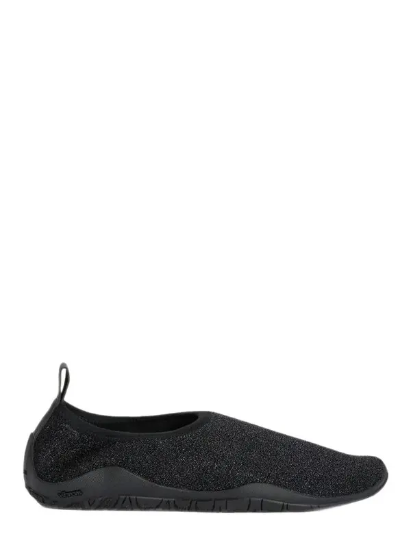 JIL SANDER Glitter-effect Pull-tab Sneakers - Black