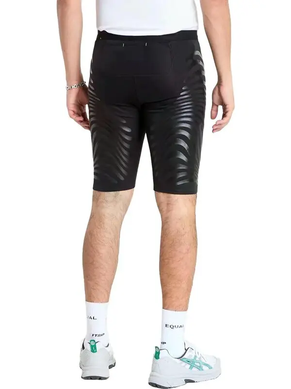 Adidas Adizero Graphic-print Shorts - Black
