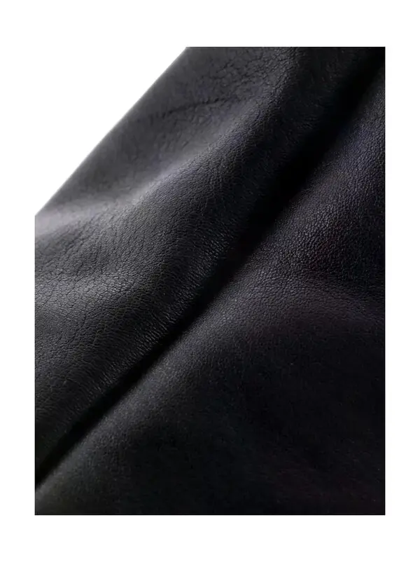 Versace Leather Hobo Bag - Black