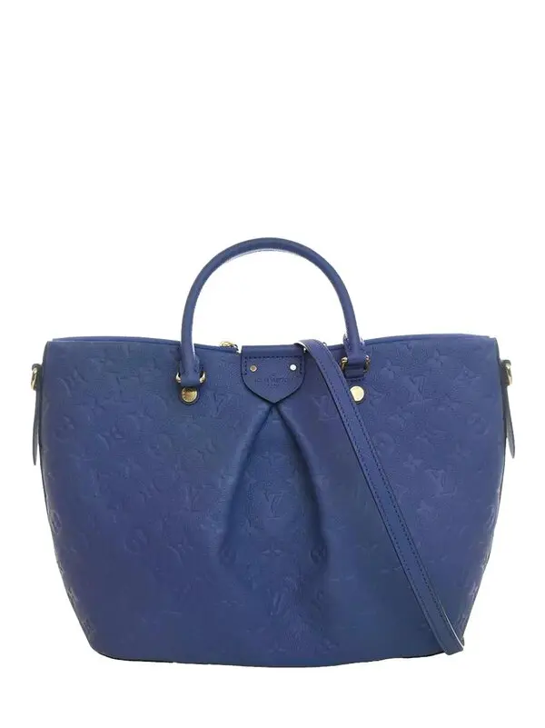 LOUIS VUITTON Monogram Empreinte Mazarine Mm Satchel - Blue