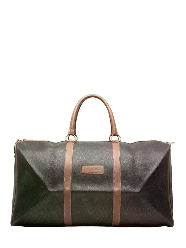 Dior Honeycomb Coated Canvas Travel Bag - Black