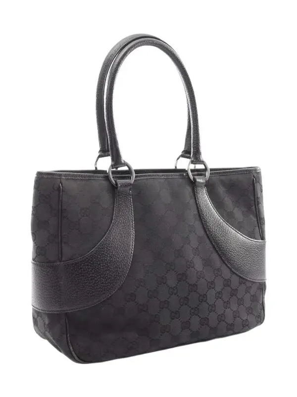 Gucci Gg Canvas Tote Bag - Black