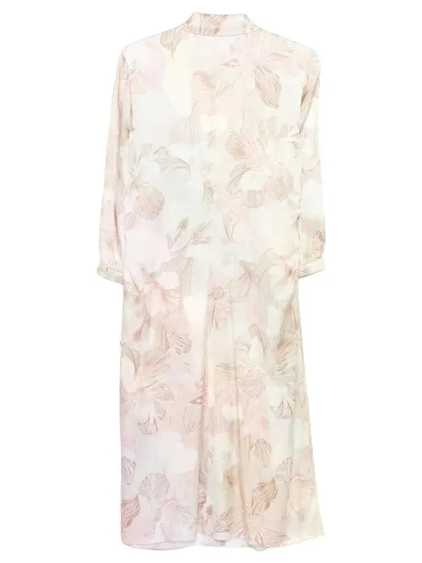 MARCCAIN Floral Pattern Midi Dress - Neutrals