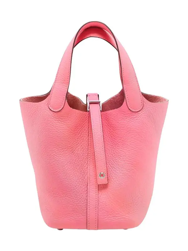 Hermès Clemence Picotin Lock 18 Handbag - Pink