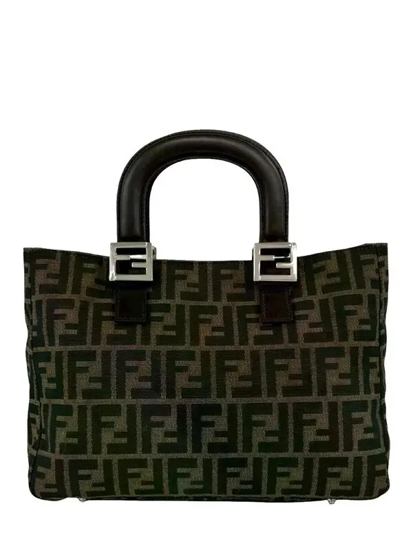 Fendi Zucca Canvas Twins Tote Bag - Brown