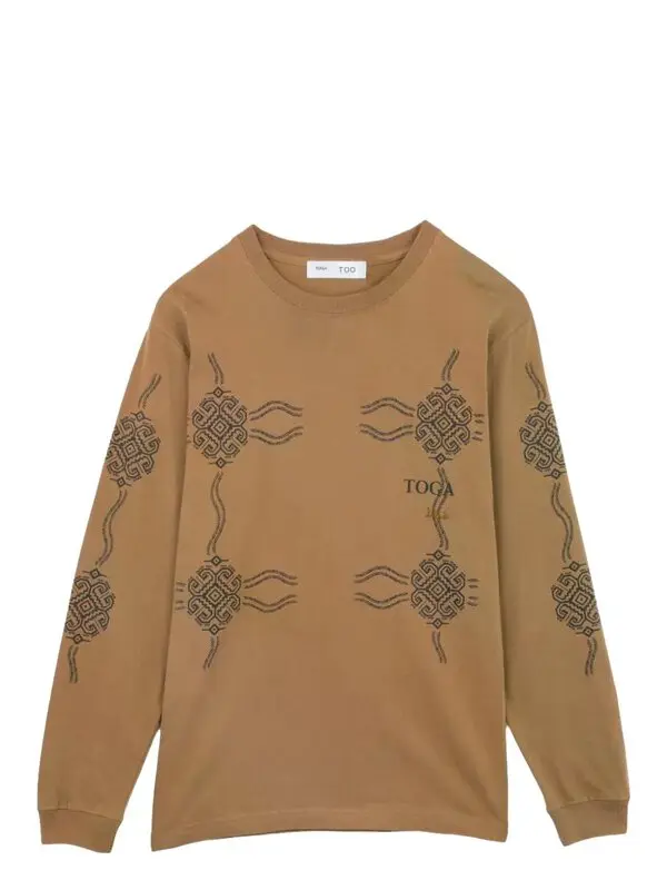 Toga Graphic-print T-shirt - Brown