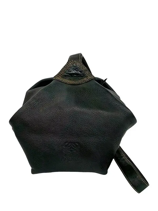 Loewe Leather Anagram Shoulder Bag - Black