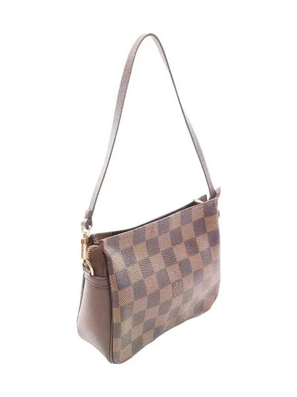 LOUIS VUITTON 1991 Damier Ebene Makeup Trousse Mini Shoulder Bag - Brown