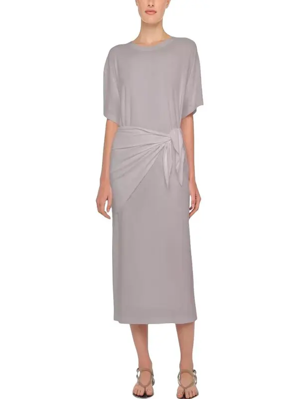Norma Kamali Boxy Midi Dress - Grey