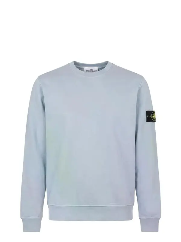 Stone Island Compass Patch Crewneck Sweatshirt - Blue