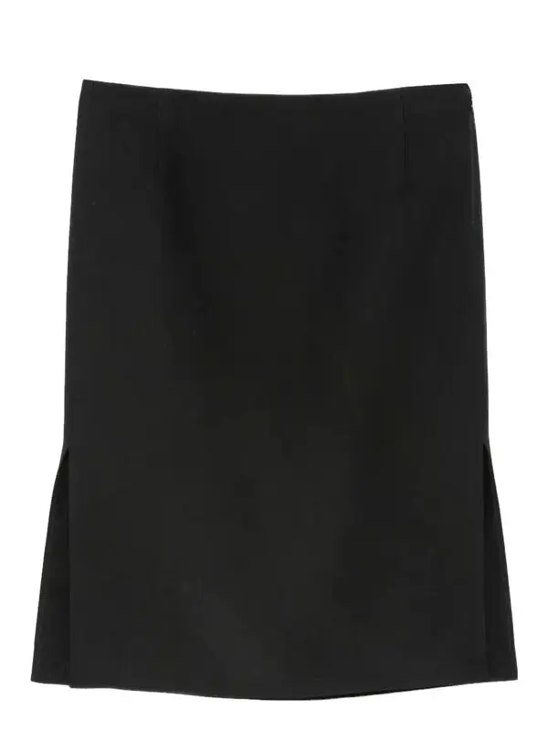 Fendi Side-slit Midi Skirt - Black