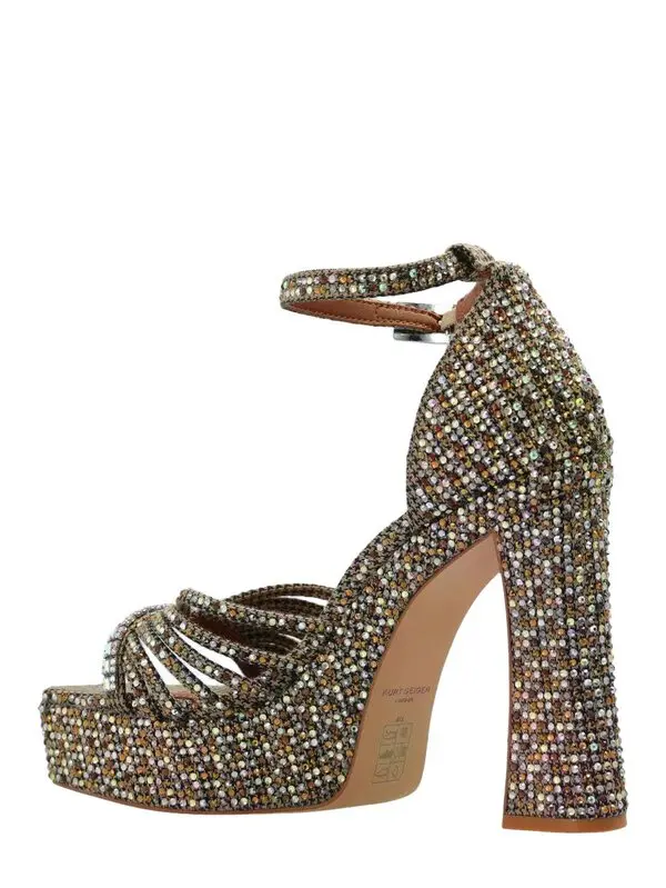 Kurt Geiger Embellished Platform Sandals - Brown