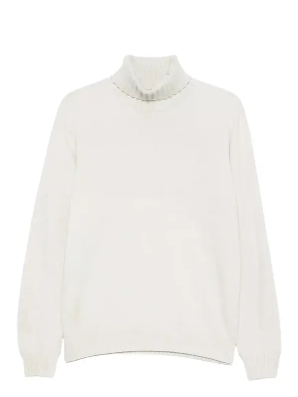 MAGAZZINO RICAMBI Ribbed-knit Roll-neck Sweater - Neutrals