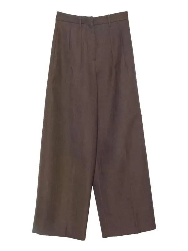 NINE:INTHE:MORNING Zina Pleated Trousers - Brown