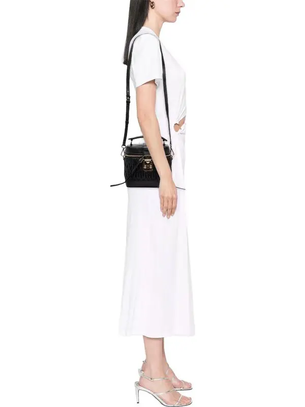 Miu Miu Micro Matelassé Nappa Vanity Crossbody Bag - Black