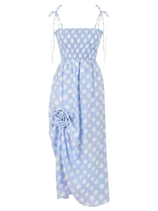 Sleeper Atlanta Polka Dot Dress - Blue