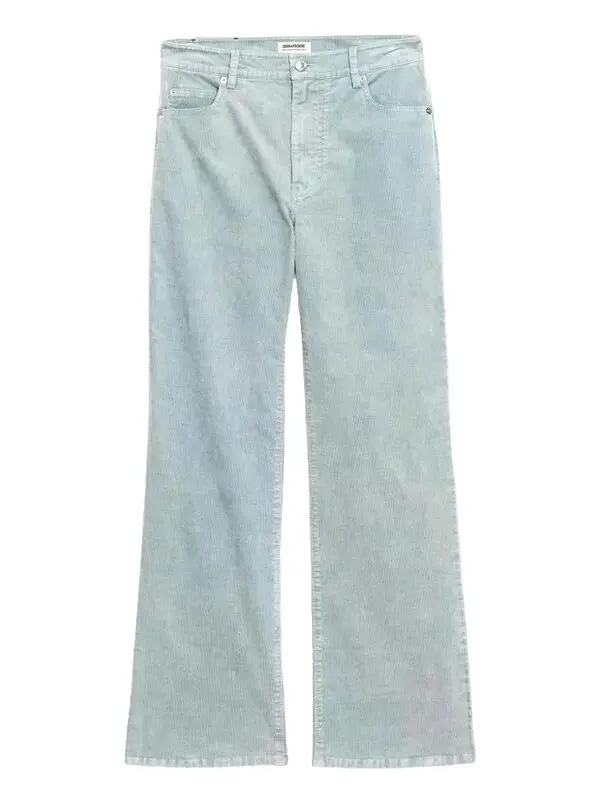 Zadig&Voltaire Evy Wide-leg Corduroy Trousers - Blue