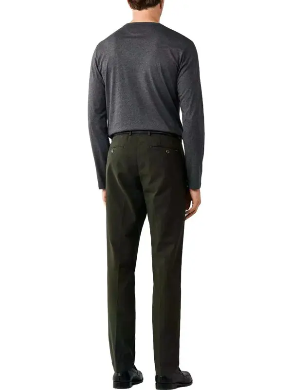 HACKETT LONDON Kensington Devon Texture Trousers - Green