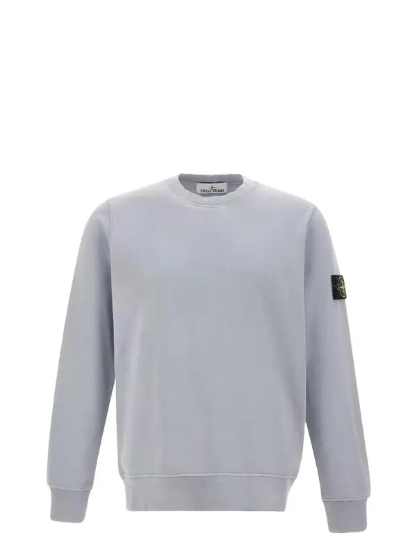 Stone Island Logo Patch Sweatshirt - Blue