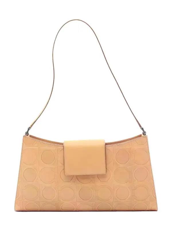 FERRAGAMO 2010s Gancini Shoulder Bag - Neutrals