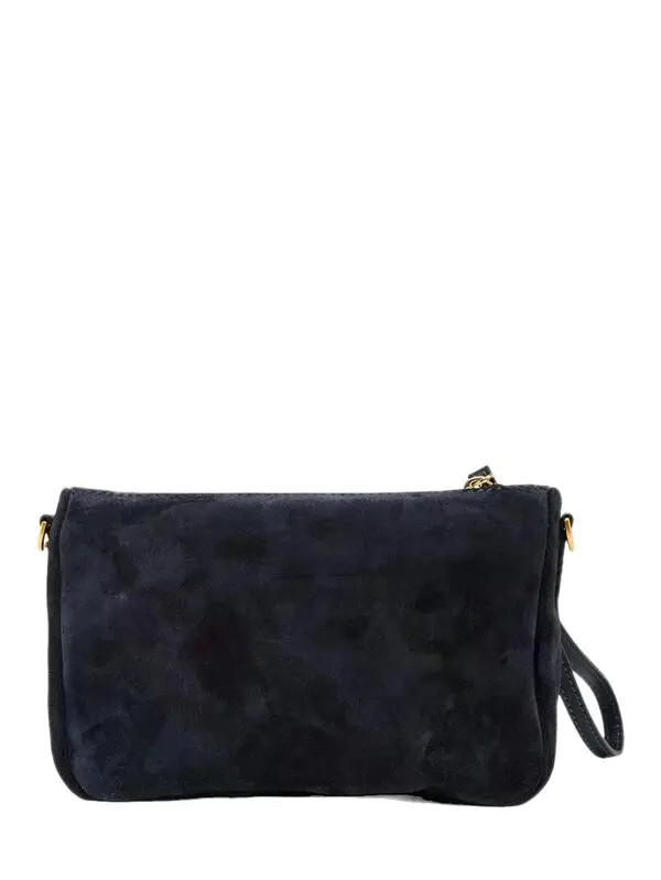 GIANNI CHIARINI Nora Suede Clutch Bag - Blue