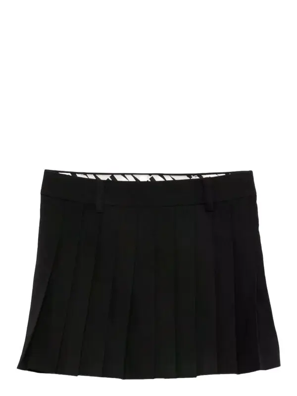WRSTBHVR Nuria Pleated Mini Skirt - Black