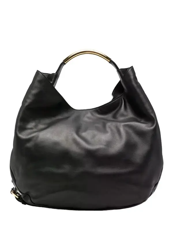 Moschino Plaque Tote Bag - Black