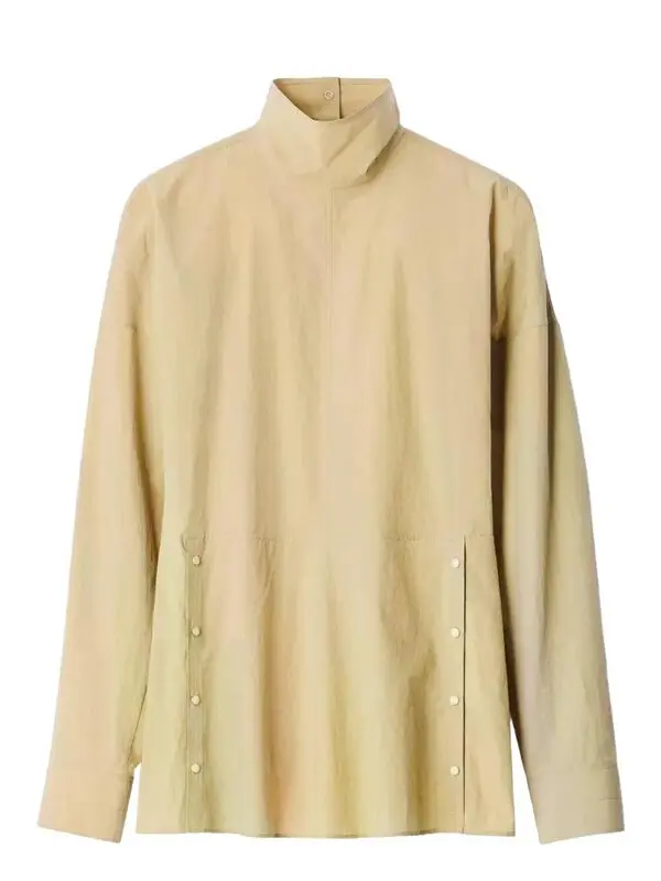 LEMAIRE Press-stud Bib Top In Cotton Crepe - Neutrals