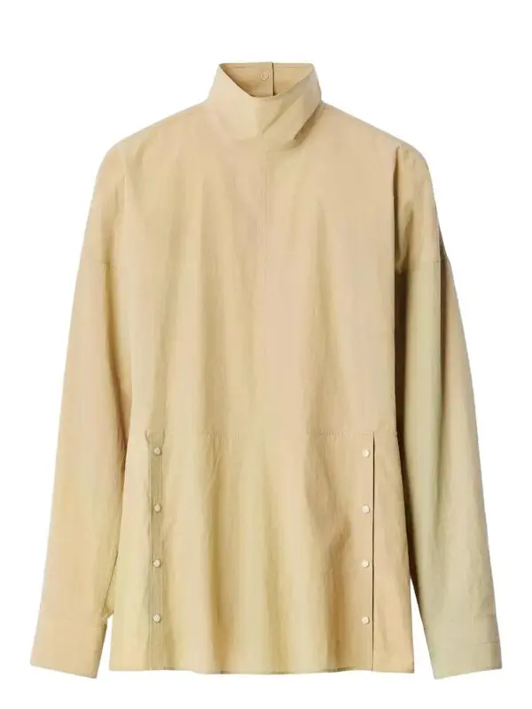 LEMAIRE Press-stud Bib Top In Cotton Crepe - Neutrals