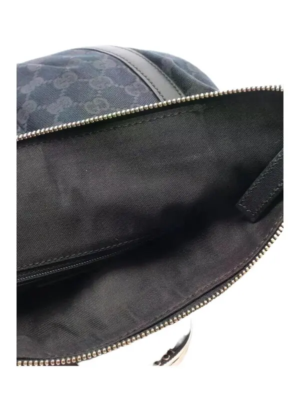 Gucci Gg Canvas Shoulder Bag - Black