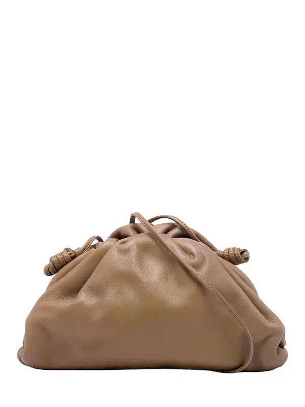 Bottega Veneta Lambskin The Mini Pouch Crossbody Bag - Brown