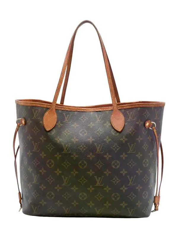 LOUIS VUITTON Monogram Neverfull Mm Tote Bag - Brown