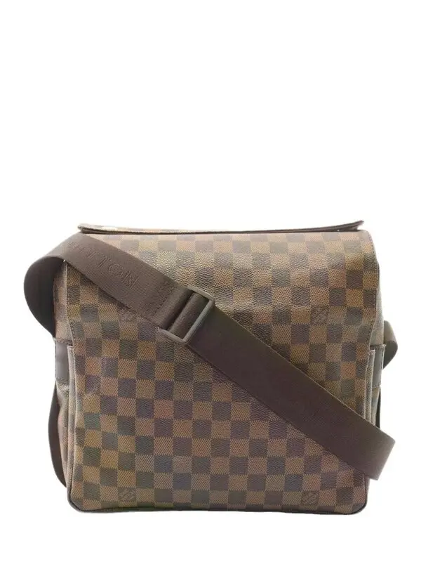 LOUIS VUITTON Damier Ebene Naviglio Shoulder Bag - Brown