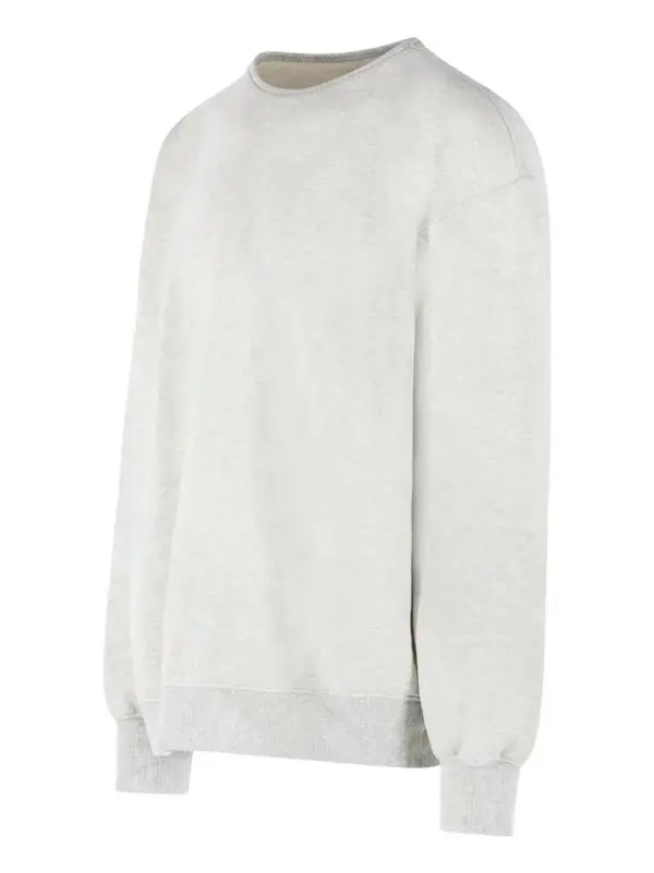 MAISON MARGIELA Denim-patchwork Crew-neck Sweatshirt - Grey
